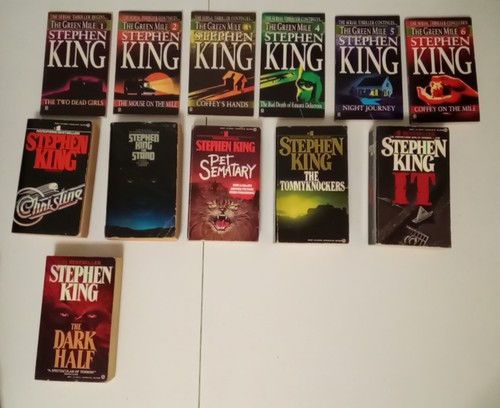 LOT Of 12! Stephen King Signet First 1st Printing Paperback Book Novel ...