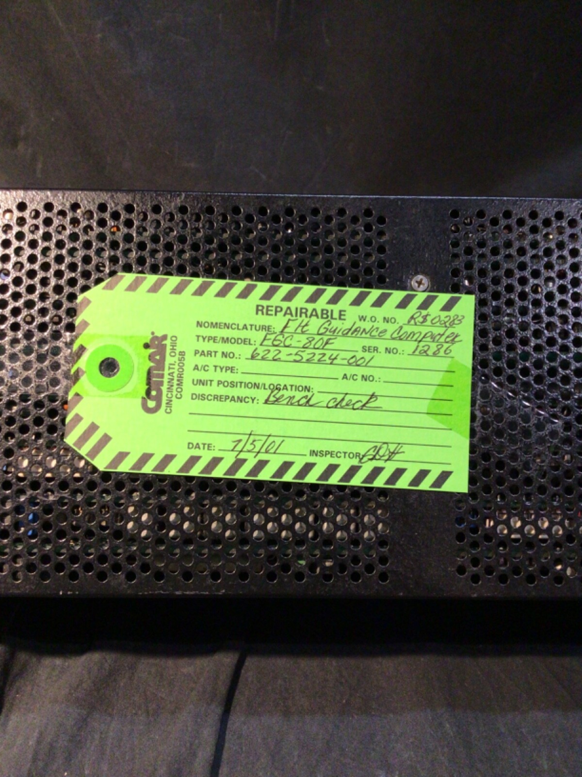 Collins Flight Guidance Computer Type FGC-80F P/N 622-5224-001 | eBay