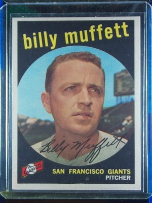 1959 Topps Billy Muffett VAR #241 Giants | eBay