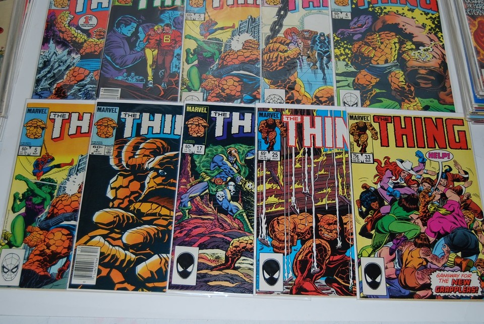 Lot of 10 Comics: The Thing # 1-6, 17, 25, 33 by Marvel Comics John ...