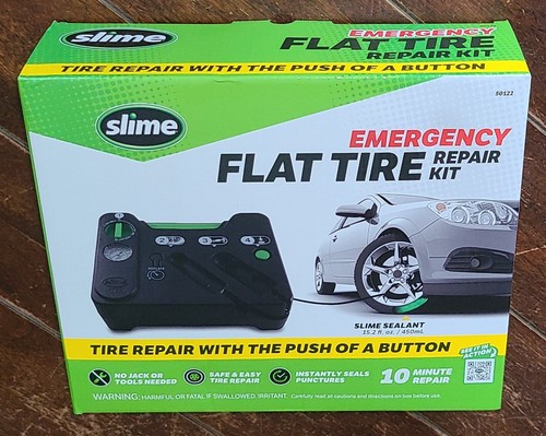 Slime Flat Tire Repair Kit ~Repairs & Fully Inflates~ Model #50122 | eBay