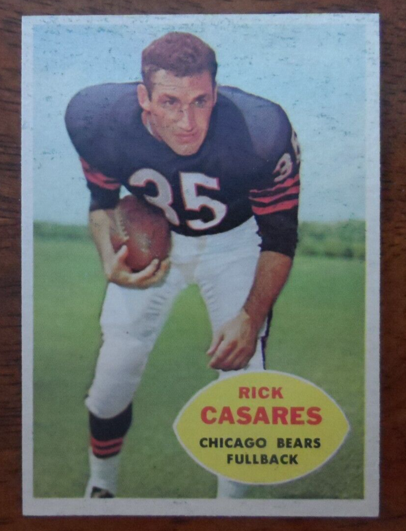 1960 TOPPS FOOTBALL #13 RICK CASARES CHICAGO BEARS NM A-2605 | eBay