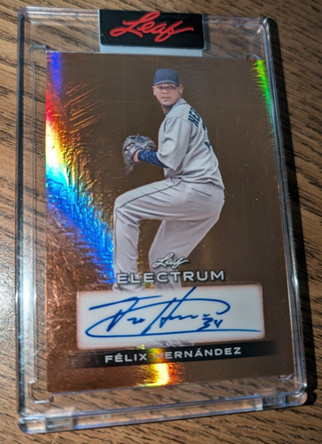 2024 Leaf Electrum Multi-Sport Felix Hernandez Bronze Autograph #10/20 ...