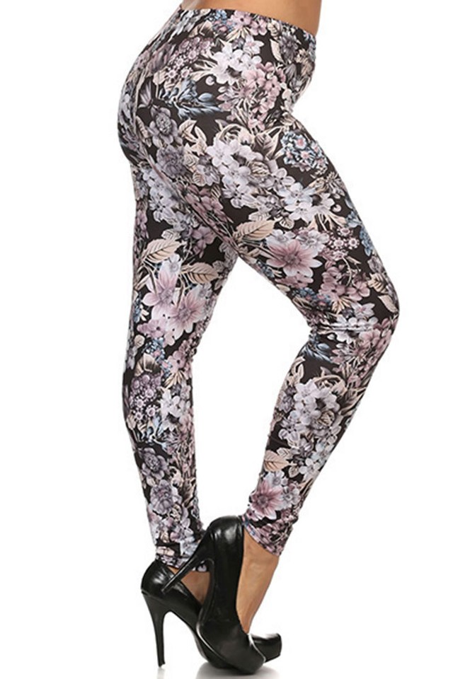 Womens Plus Size Graphic Print Pattern Buttery Soft Leggings | eBay