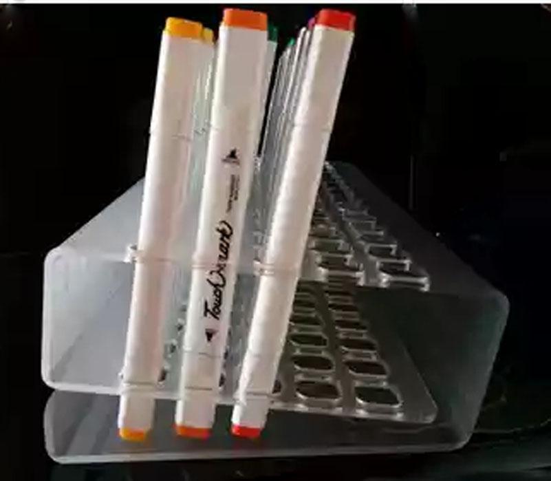 Storage Clear Acrylic Stand Display Shelf Holder Rack For 70 Marker ...