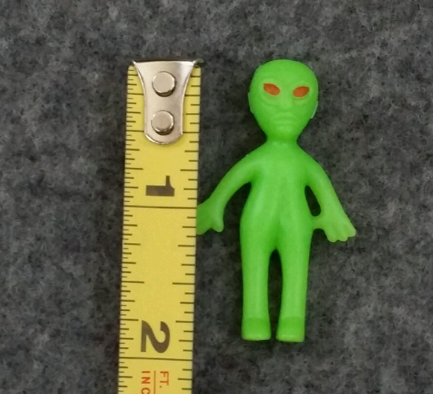 Miniature Glow in the Dark Alien Figure - Set of 3 - Extraterrestrial ...