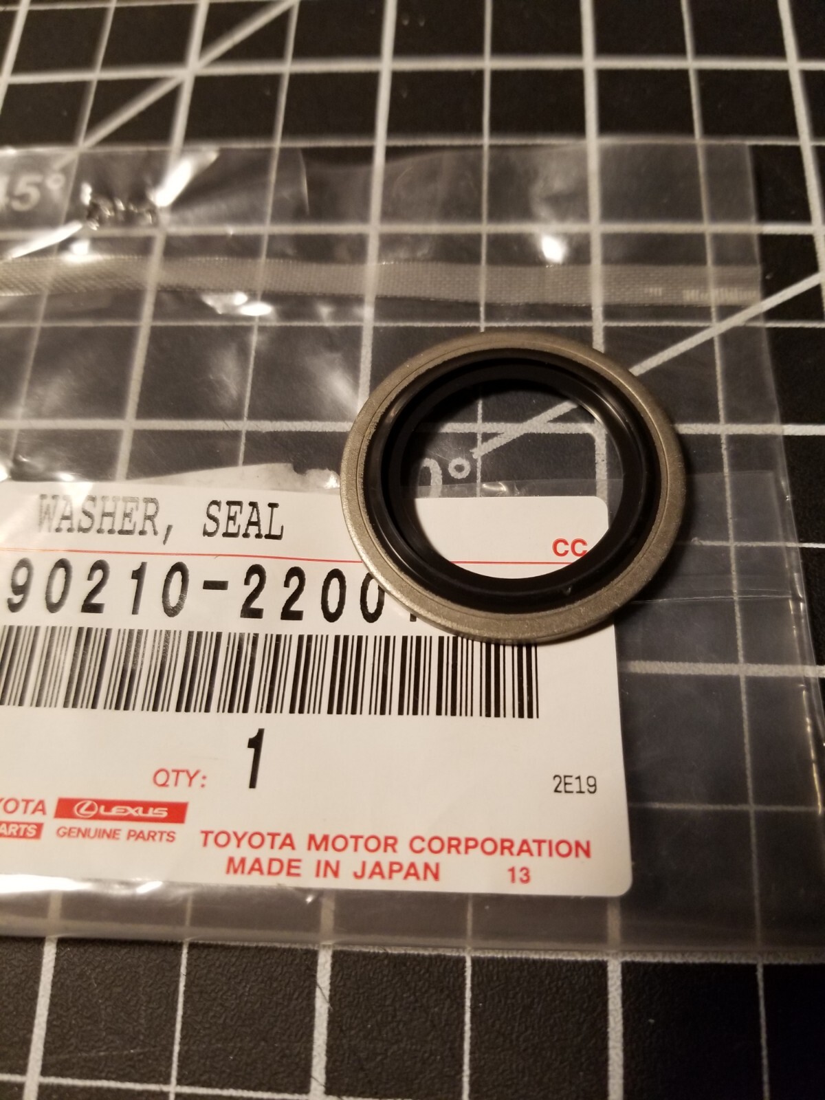 90210-22001 OEM TOYOTA ENGINE OIL COOLER HOSE, GASKET, and Clamp Kit ...