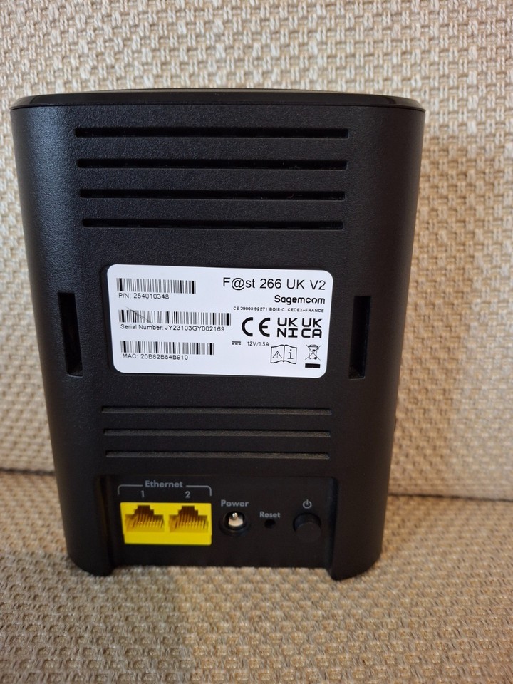 TalkTalk WiFi Booster - Sagemcom F@st 266 UK V2 - FREE UK Shipping ...