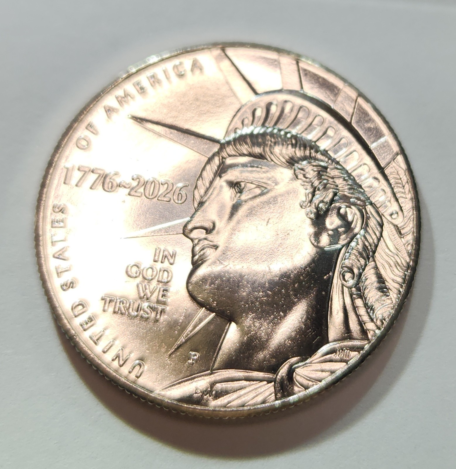 Missing Clad & Die Break Error .50 Cent Coin Semiquincentennial Half ...