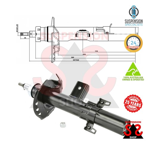 Rear Axle Left Shock Absorber, Shocker Suit LAND ROVER Freelander 2 2.2 ...