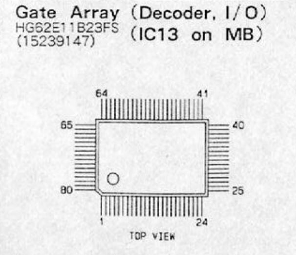 Roland synthesizer gate array chip 15239147 JD-800, JV-80, JV-30, E-15 ...