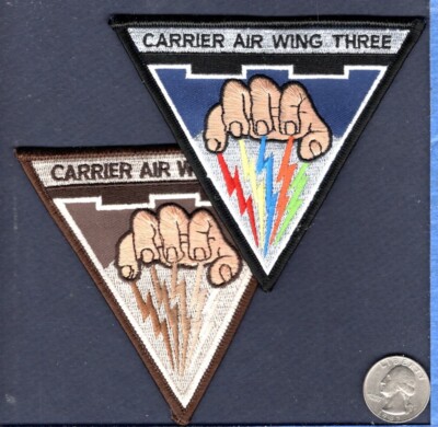 Set of 2 Original CVW-3 Carrier Air Wing 3 US NAVY Squadron Patch | eBay