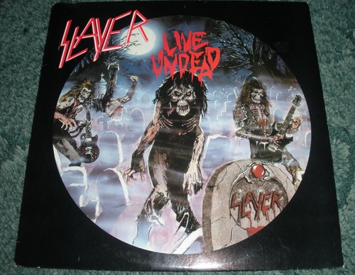 SLAYER LIVE UNDEAD ORIGINAL 72217-1 METAL BLADE VINYL RECORD LP 1987 ...