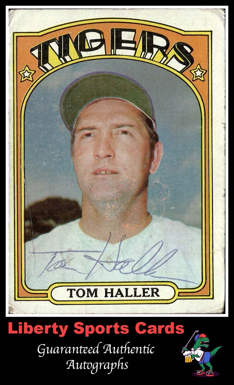1972 Topps Tom Haller #175 Authentic Autographed Card Detroit Tigers | eBay