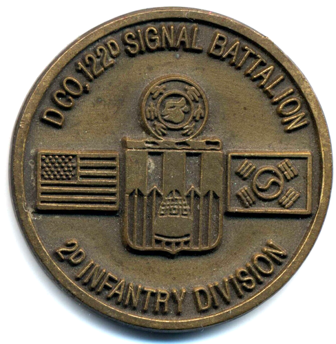 US Army Challenge Coin - Delta Company, 122nd Signal Battalion, 2nd ...