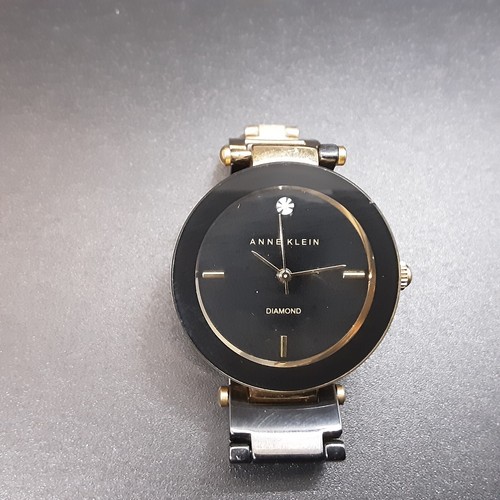 Anne Klein Diamond AK/1018T Y121E Women's Black Ceramic Watch - For 5 ...