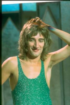 Rod Stewart on chat show Russell Harty Plus 1973 OLD TV PHOTO 2 | eBay ...