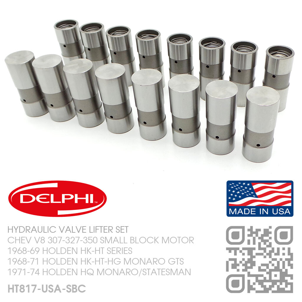 DELPHI HYDRAULIC VALVE LIFTERS CHEV V8 350 [HOLDEN HQ MONARO GTS/LS ...