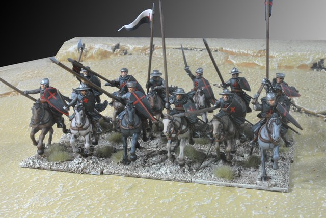 Mounted Sergeants Cavalry Plastic Figures Kit 28mm Deus Vult Fireforge ...