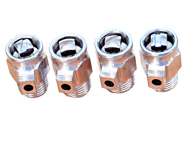 Lot Of 4 Radiator Nickel Plated Brass Air Vent Bleeder Coin Valves 1/8 ...