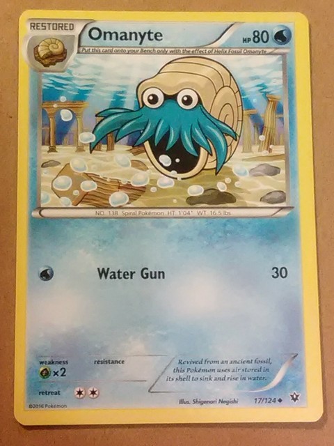 Pokémon TCG Omanyte Fates Collide 17/124 Regular Uncommon for sale ...