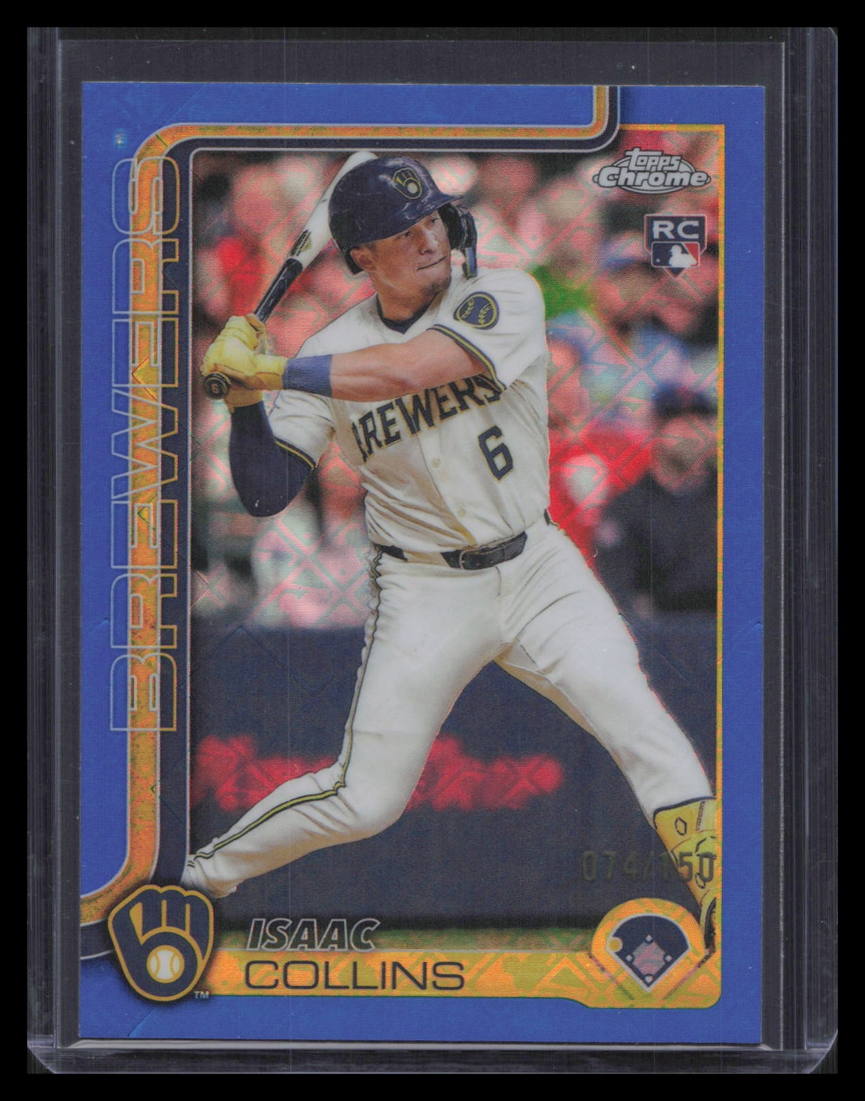 Isaac Collins 2025 Topps Chrome Logofractor Edition #92 Red Refractor ...