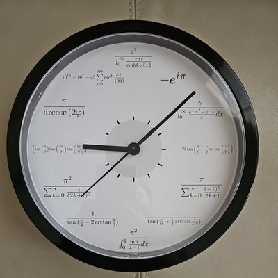 CafePress Math Wall Clock (White Background) 10" Wall Clock | eBay