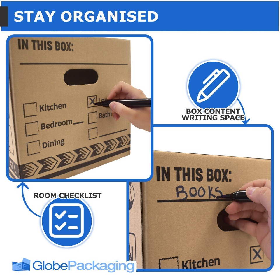 20 x NEW X-LARGE MOVING HOUSE BOXES - Sturdy Cardboard Removal Packing ...