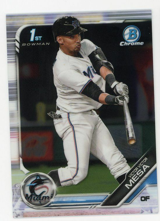 2019 Bowman Victor Victor Mesa 1st Chrome Miami Marlins | eBay
