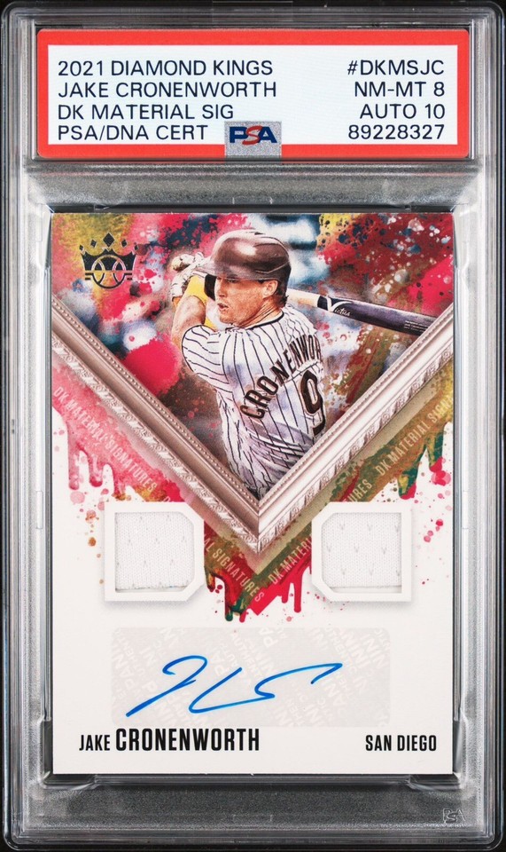 2021 Diamond Kings Jake Cronenworth DK Material Signatures #DKMS-JC PSA ...