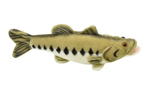 Largemouth Bass Plush Toy, Realistic Stuffed Bass Pillow, Fishing Gift ...