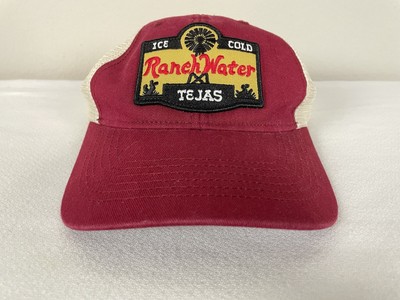 Ranch Water Tejas Snapback Cap Red Cream Hat Windmill | eBay