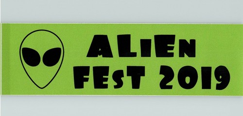 Alien Fest 2019 bumper sticker Little A Le Inn Rachel NV Area 51 UFO ...