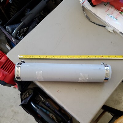 2 in. X 12" PVC SCH40 SPLIT Repair Split Conduit Pipe with clamps ...