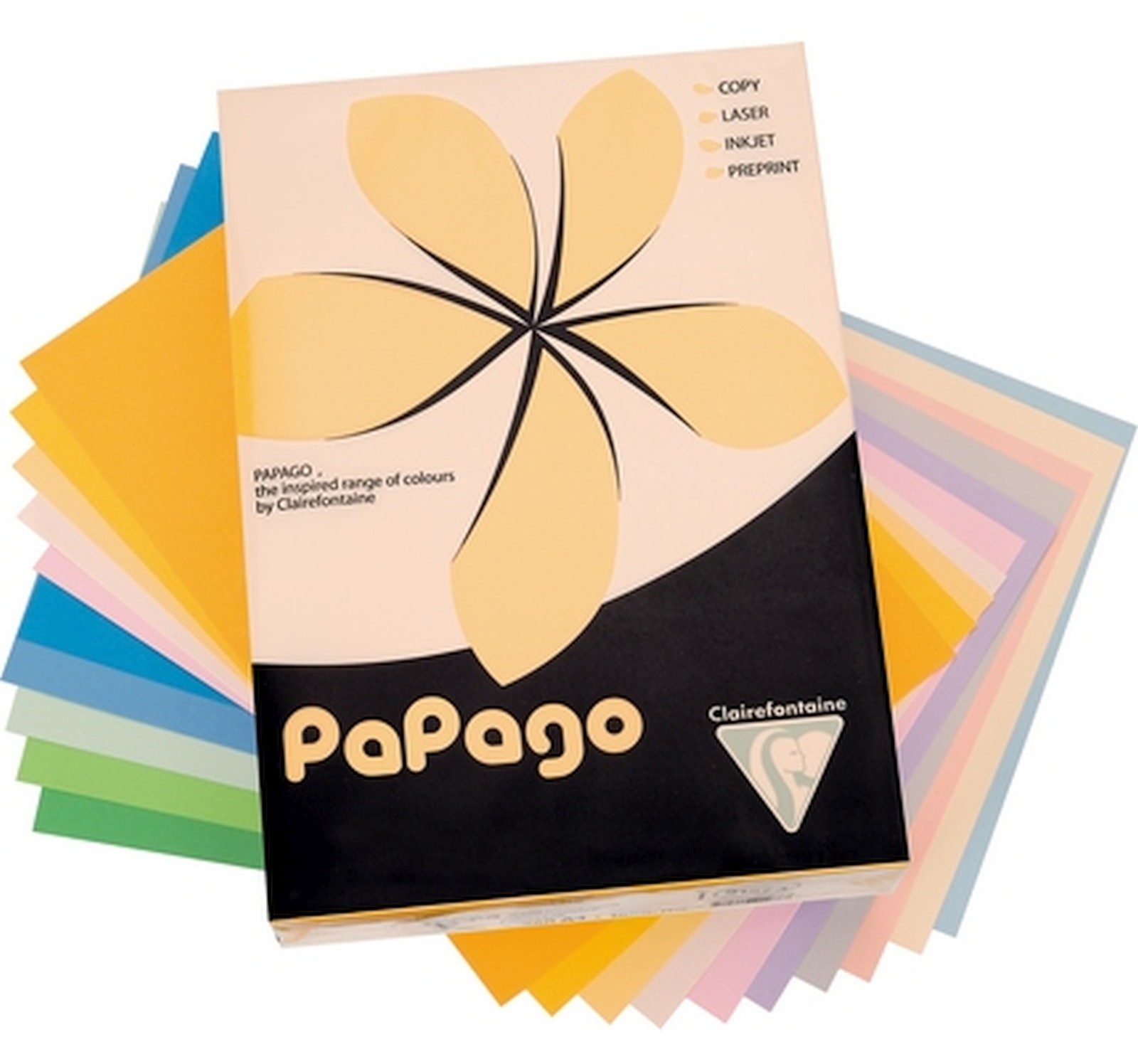 PINK 120 gsm A4 PAPAGO tinted printer copier paper x 250 sheets - PINK ...