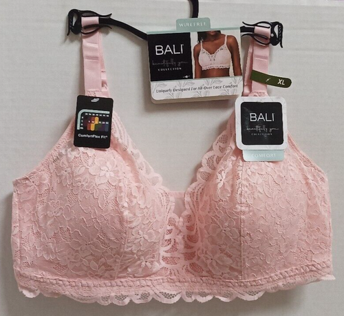 NWT Bali Beautifully You Lace Desire Wire-Free Bralette DFW591 Size XL ...