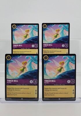 Disney Lorcana Tinker Bell - Fast Flier 43/204 Azurite Sea Common 4 ...