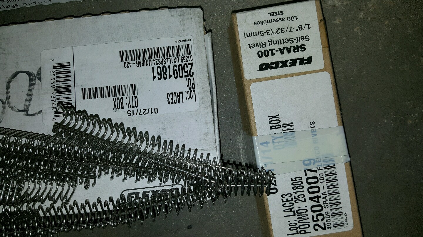 FLEXCO ALLIGATOR LACING AND BELTING HUGE LOT OF MISCELLANEOUS PARTS AND ...