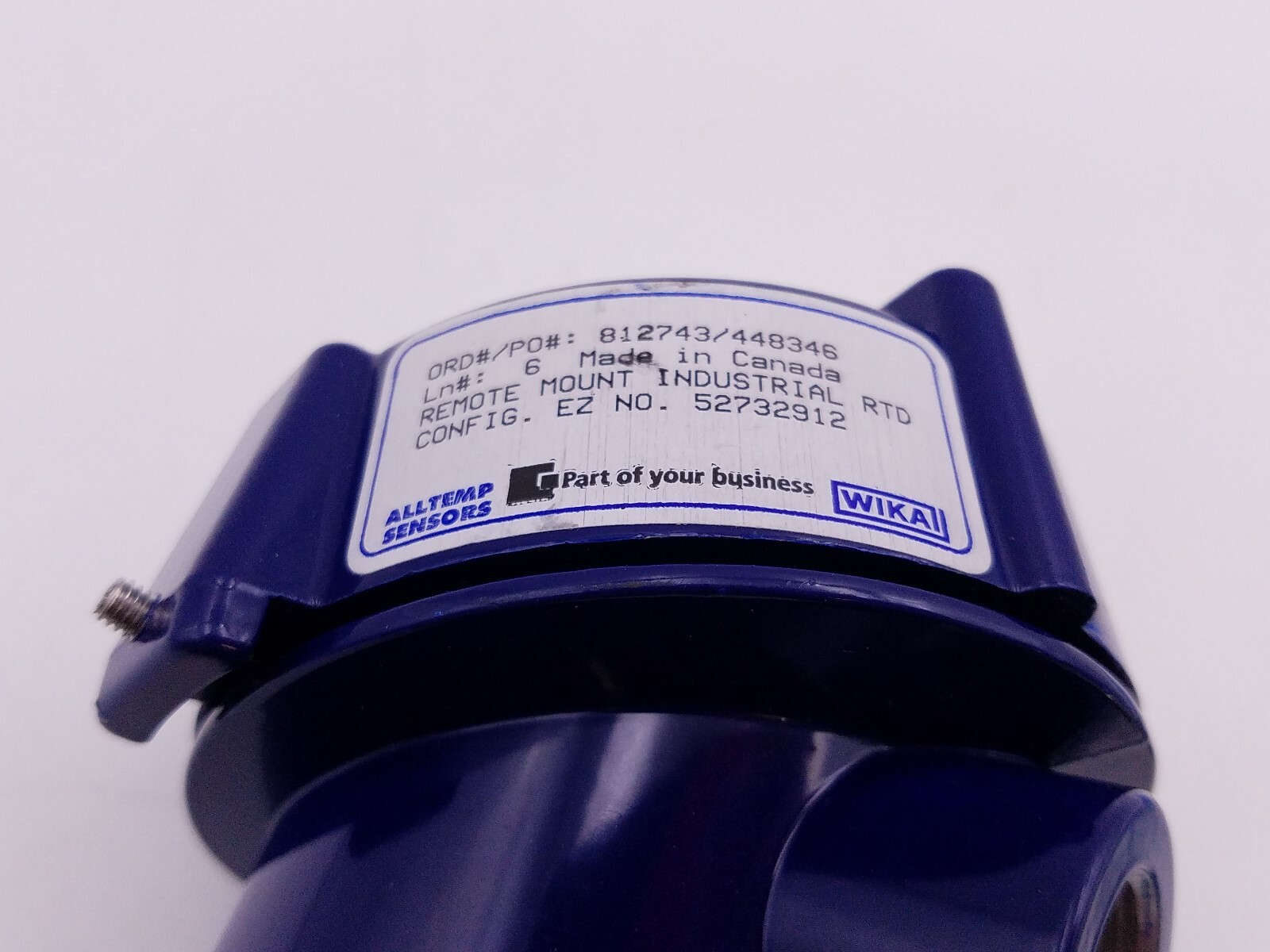 WIKA TR15 Remote Mount Industrial RTD Assembly 30 VDC 20mA 16-F16 ...