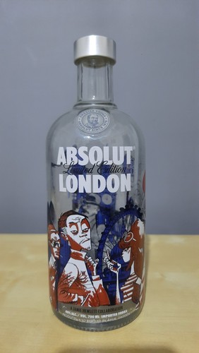 ABSOLUT VODKA LONDON 700ml EMPTY BOTTLE LIMITED EDITION, RARE | eBay