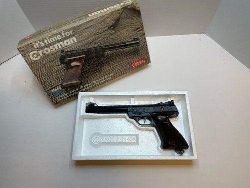 Crosman 454 Air Pistol 177 Cal CO2 Powered Working Condition With Box ...