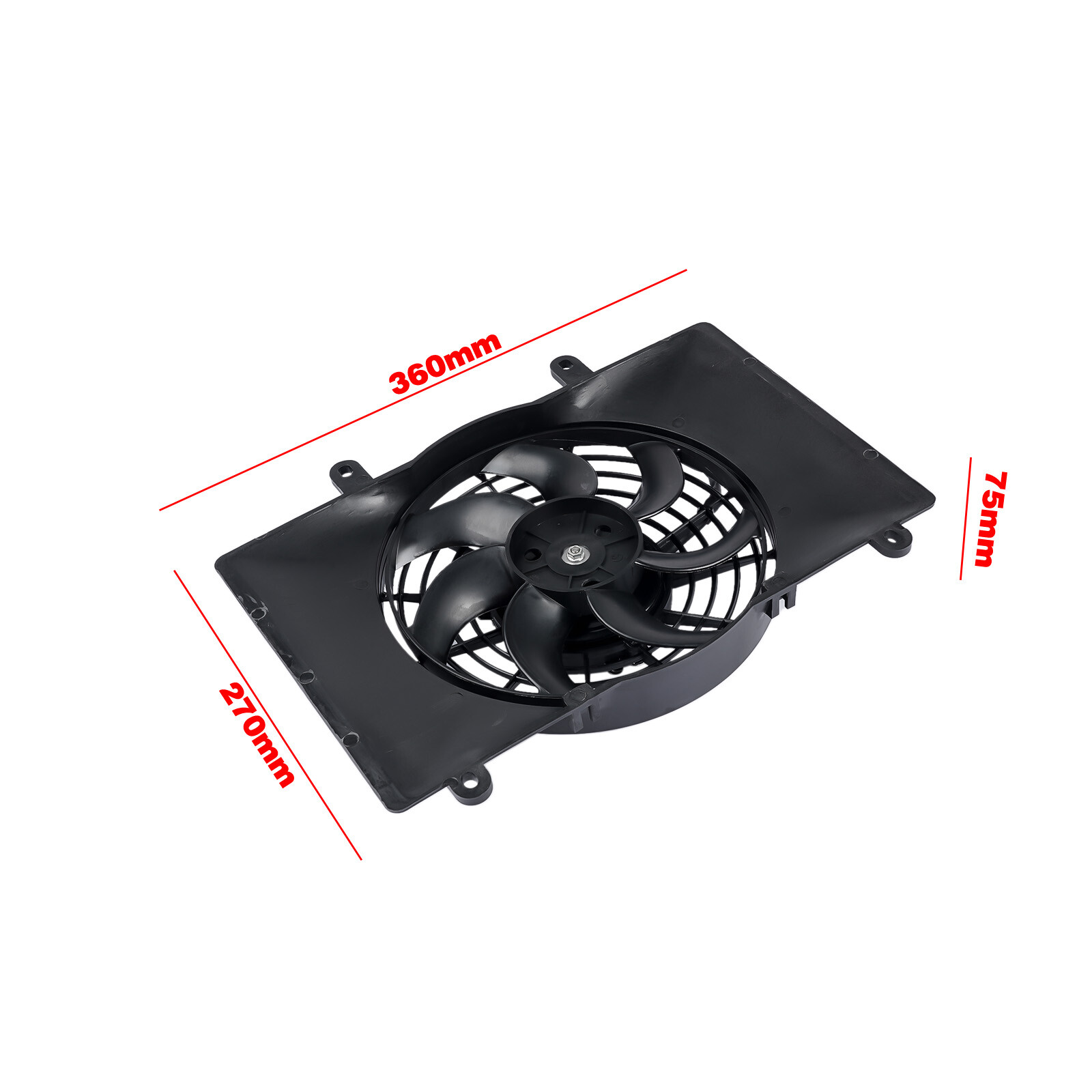 Radiator Cooling Fan For Hisun 400 500 700 ATV UTV 192051070000 ...