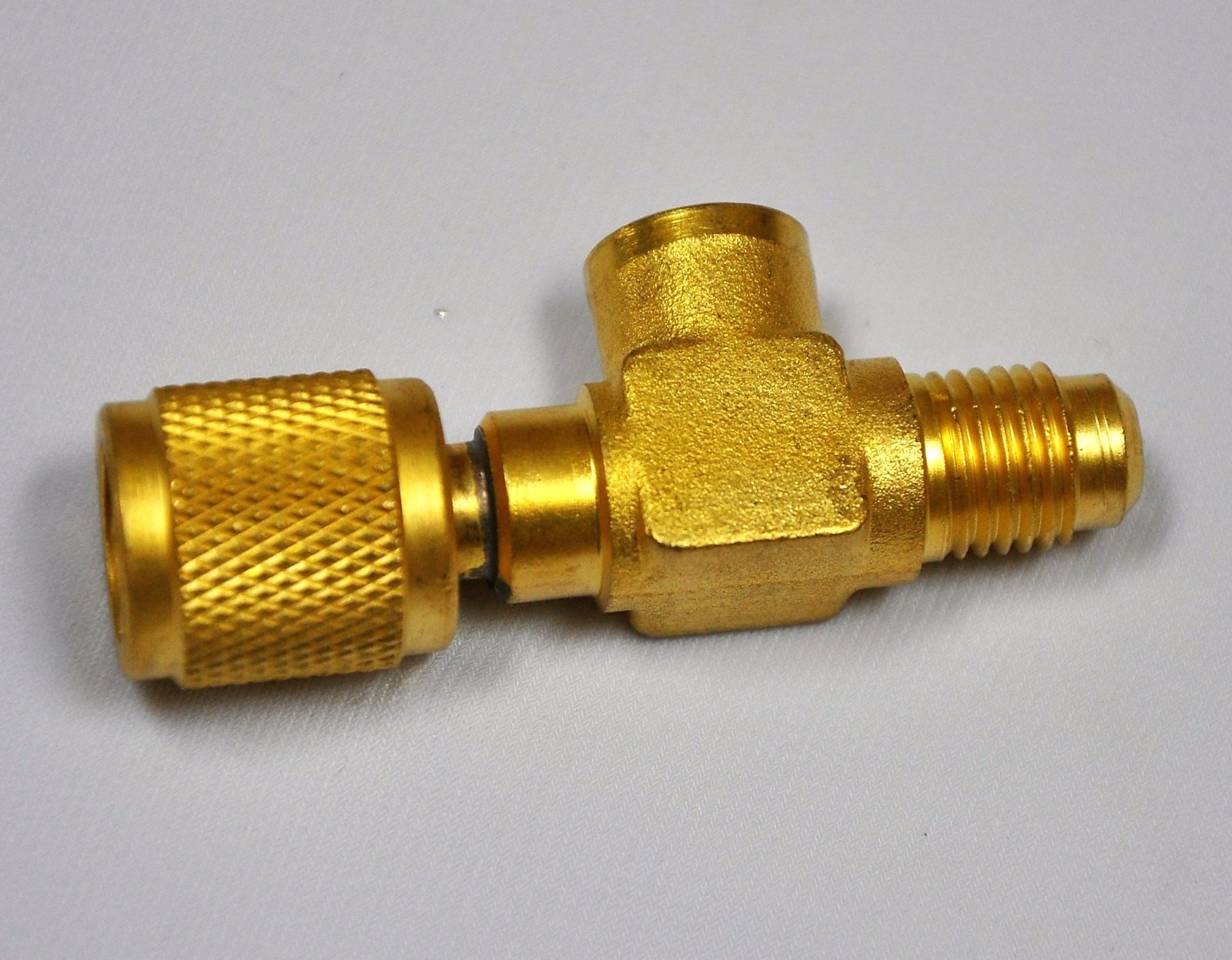 T-Adapter Size:1/4X1/8X1/4"Add Gauge at Deep Vacuum Pump/Manifold NPT ...