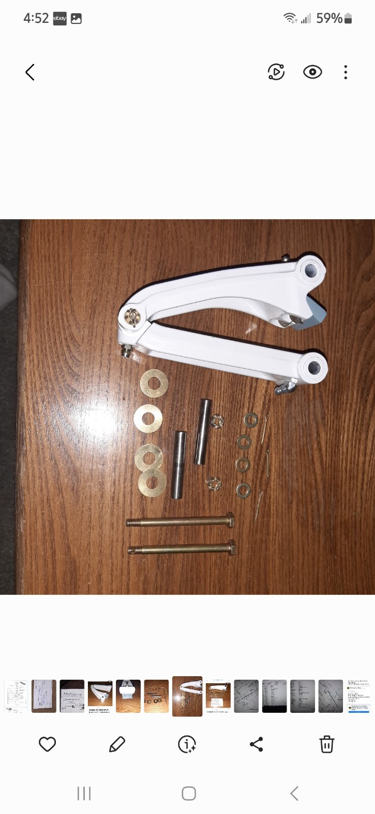 Cessna 150 NLG Strut H Duty PN 0543008-5 | 15X6X6 Wheel | 40-67A Tire ...