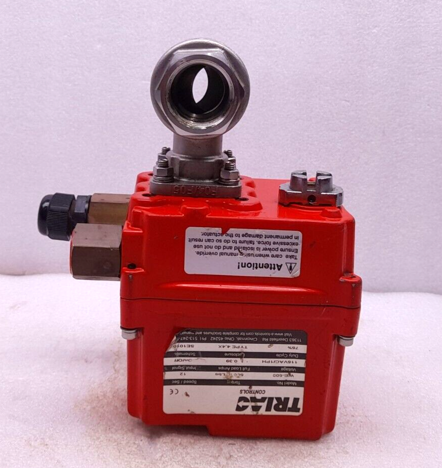 Triac WE-500 Electric Actuator 2 Position Control 115VAC 1Ph 500 In-Lbs ...