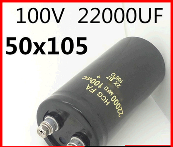 1pcs Electrolytic capacitor HCG FA 100V 22000UF/MFD 50*105 | eBay