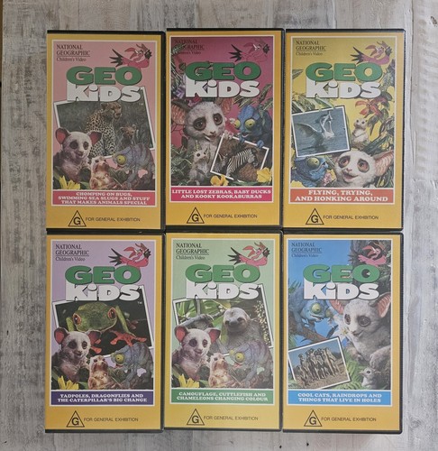 National Geographic Video Geo Kids Vhs X6 | eBay