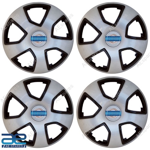 4x New Wheel Hub Caps Cover Plastic Black Silver 17" For Mahindra ...