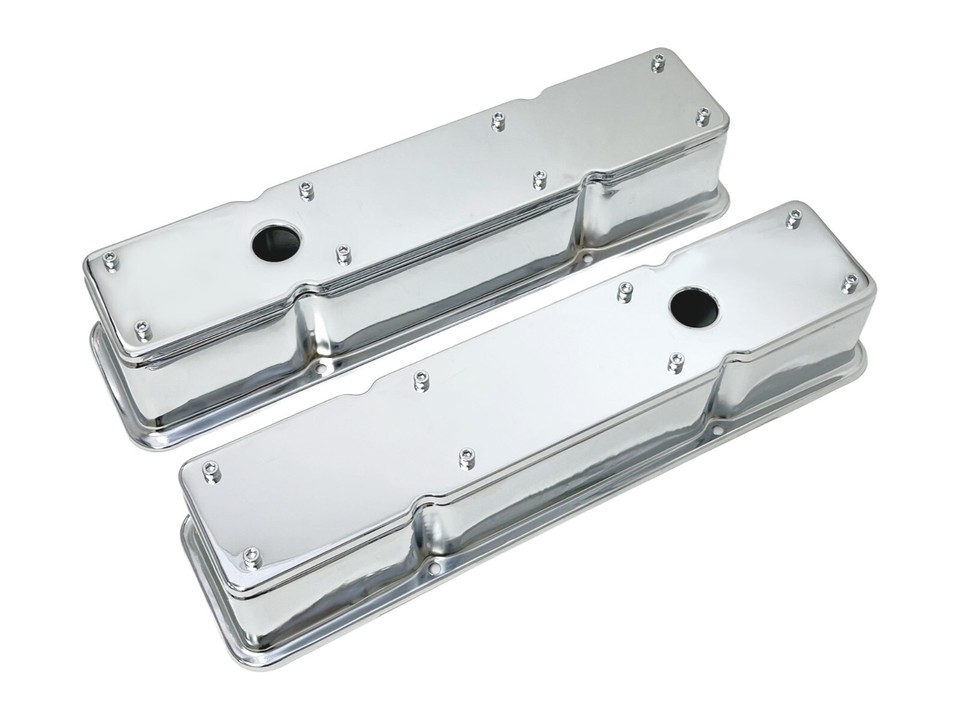 SBC 2 Piece Valve Covers Removable Top 58-86 Chevy 283 327 350 383 400 ...