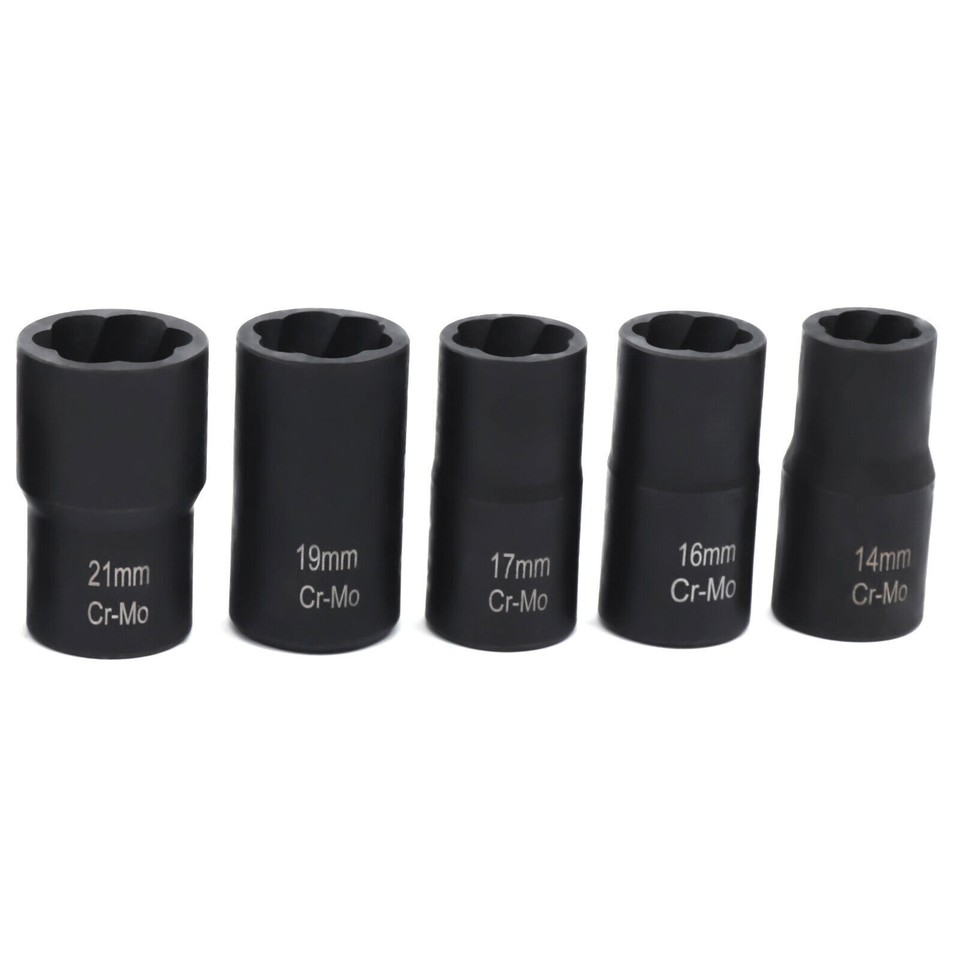 8 Pcs Wheel Lug Nut Remover Remove Damaged Locked Nuts Bolts Extractor ...